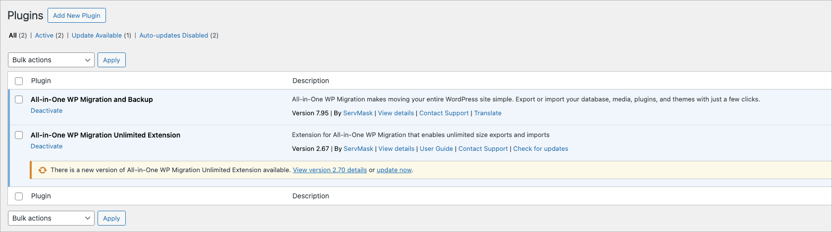 Migrate WordPress website hosting with All in One WP Migration plugin ...