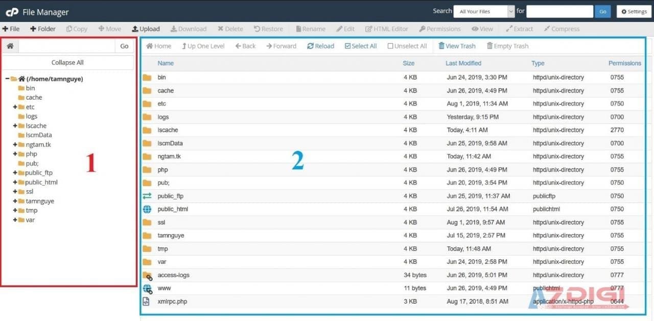 Guide to using File Manager in cPanel