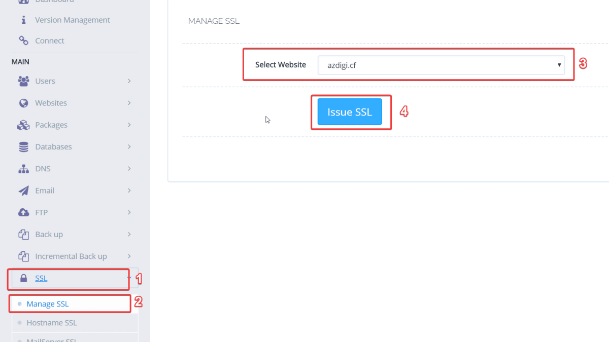 Install Free SSL on CyberPanel - AZDIGI Blog