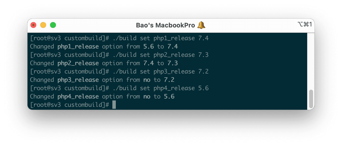 How to install multiple versions of PHP DirectAdmin with 2 steps