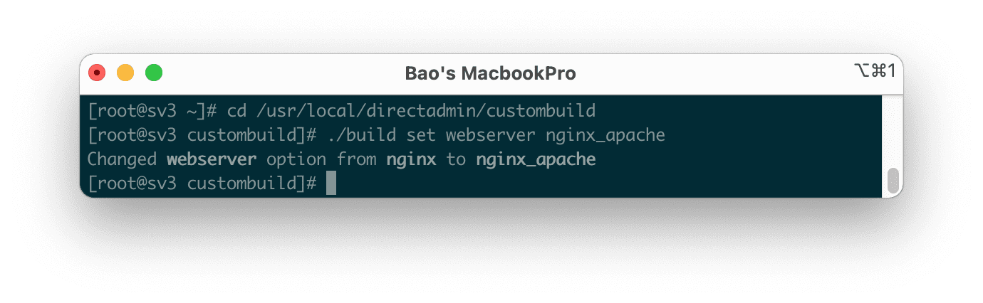 Setup reverse-proxy NGINX-Apache Directadmin with just 5 commands