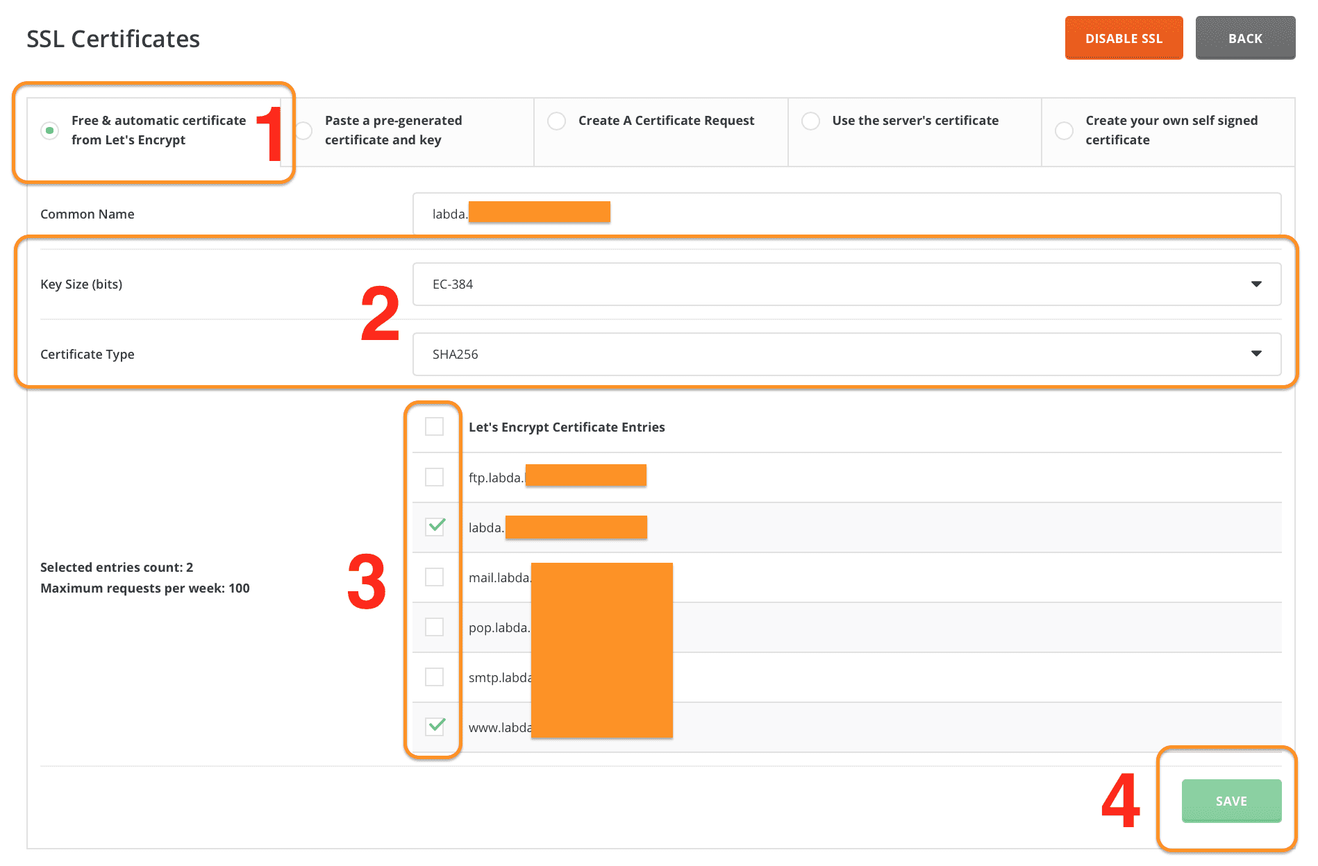 How to enable SSL Let's Encrypt on DirectAdmin with 3 steps
