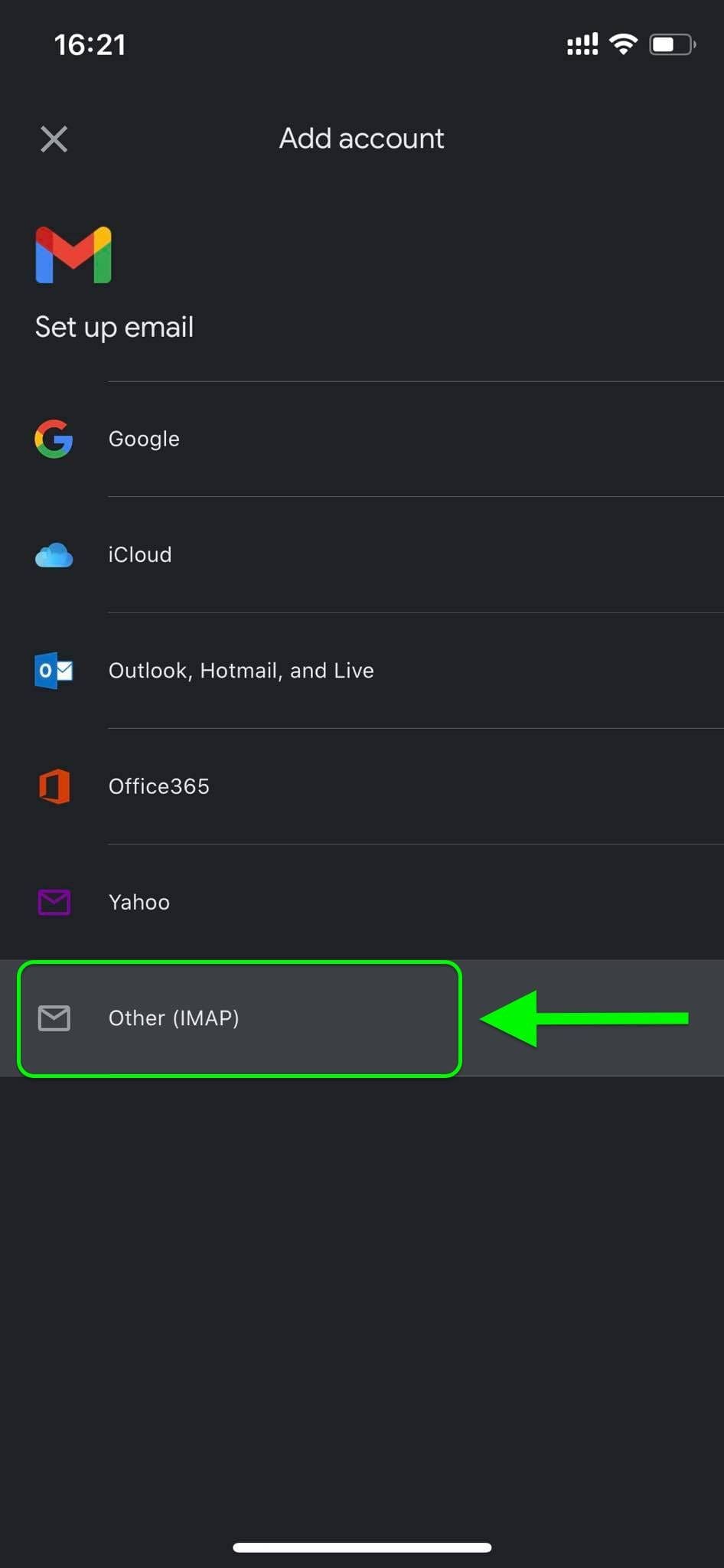 Add an Email Account to the Gmail Application with 3 steps