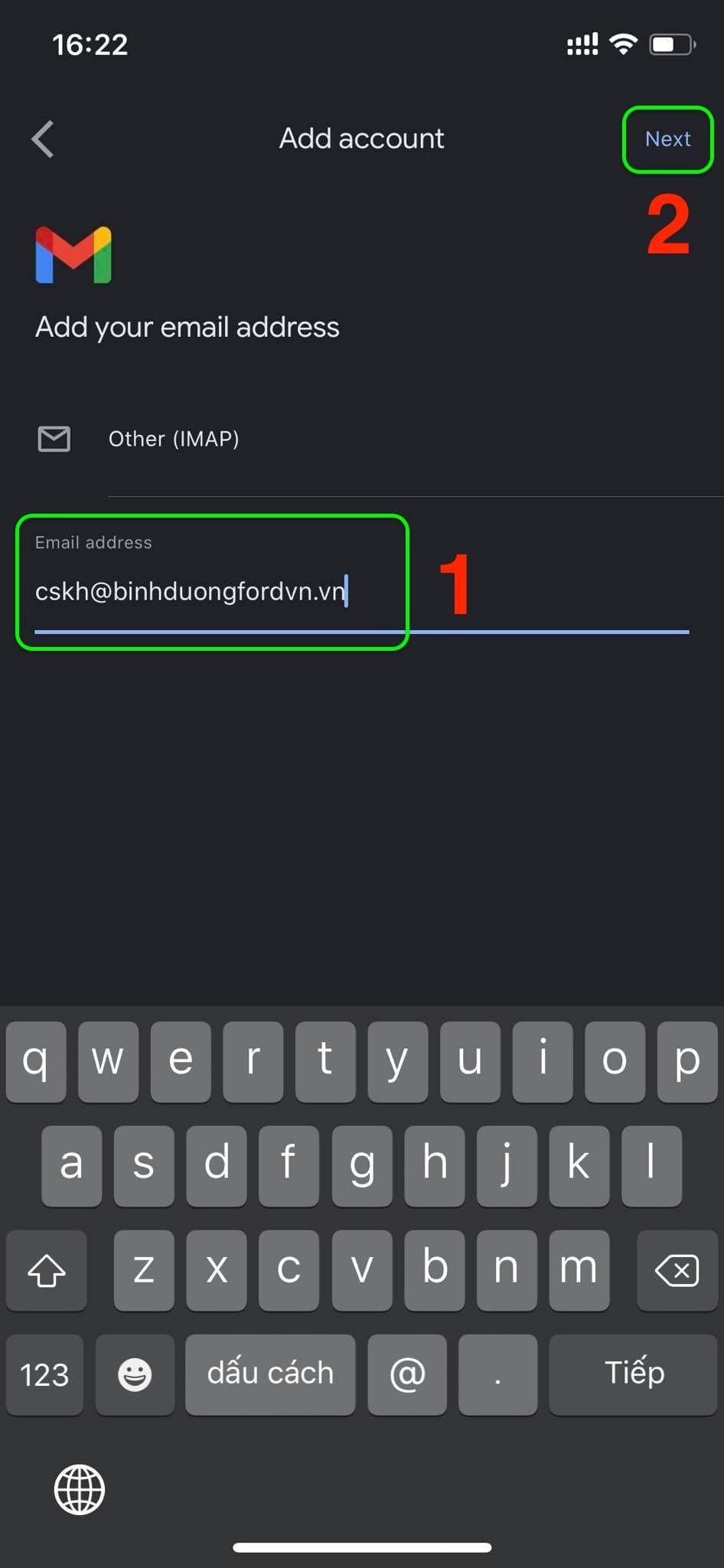 Add an Email Account to the Gmail Application with 3 steps