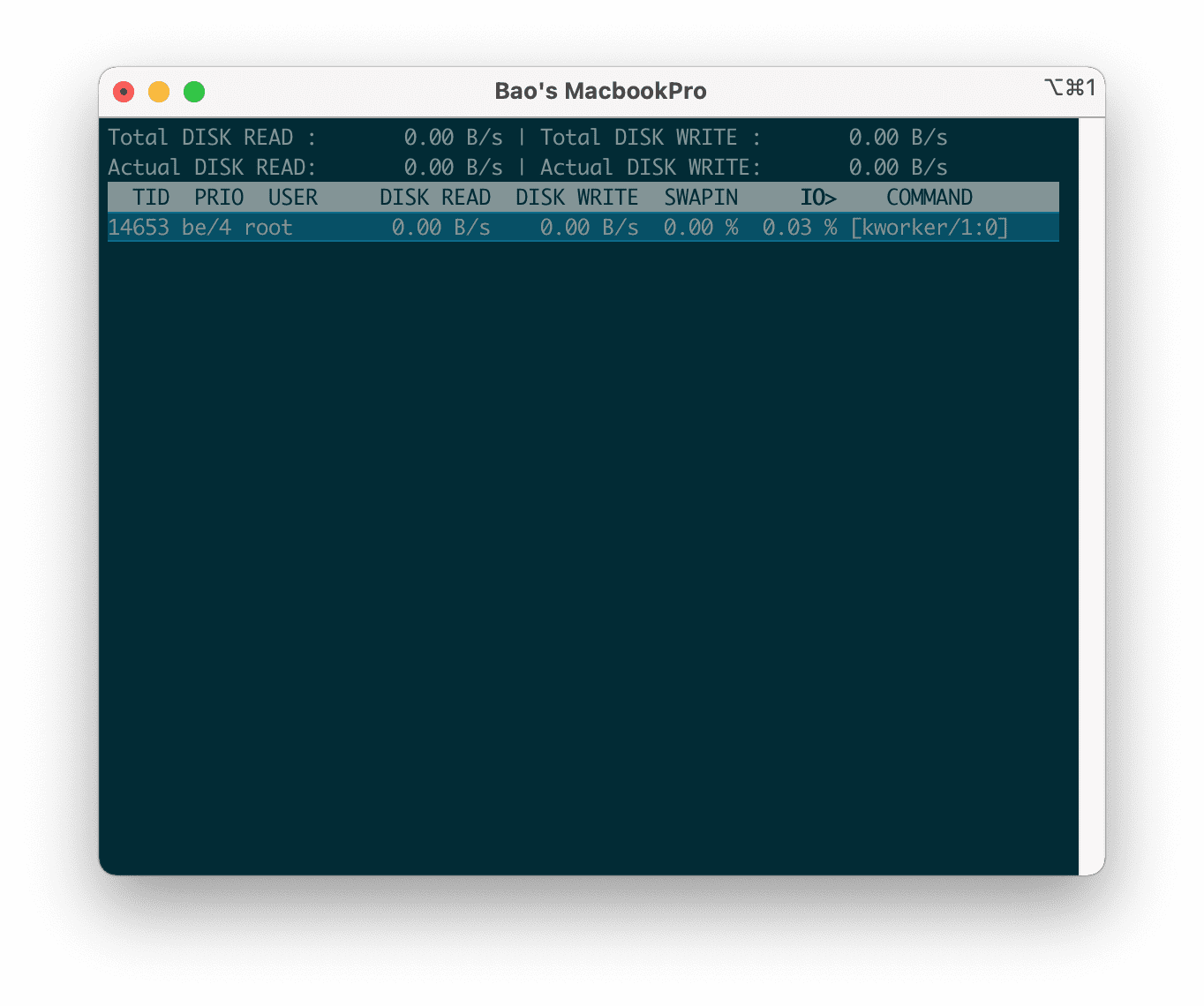 iotop - Giám sát I/O trên Linux - AZDIGI Blog