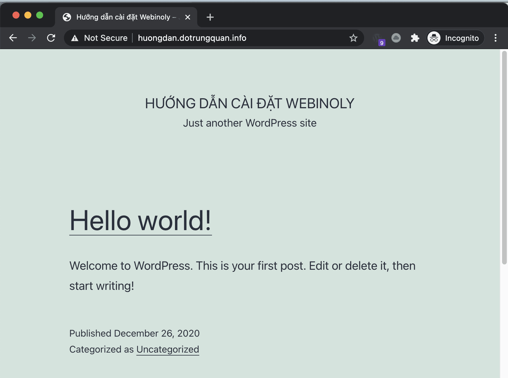 How to install WordPress on Webinoly - AZDIGI Blog
