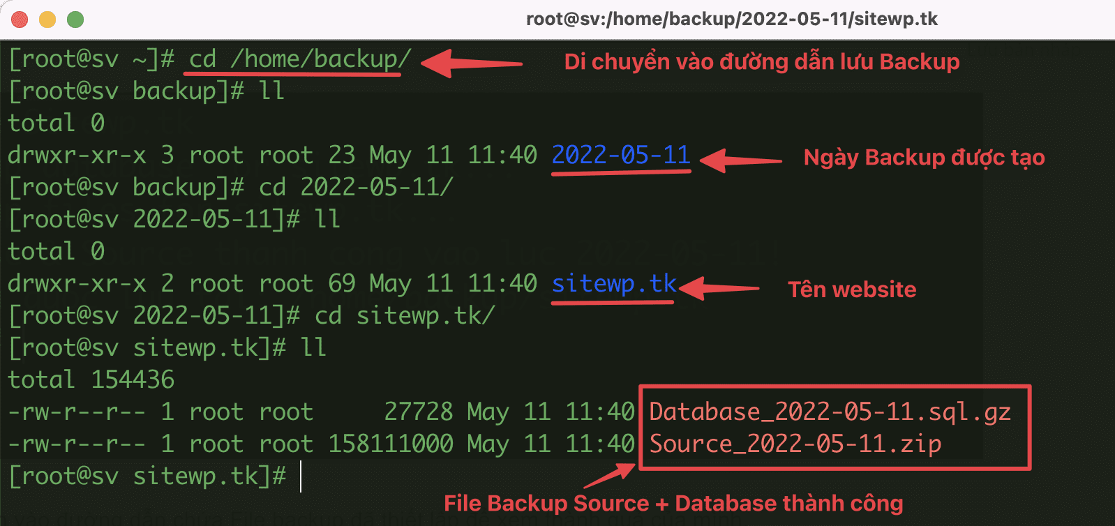 Create a script to backup data on the Linux server - AZDIGI Blog