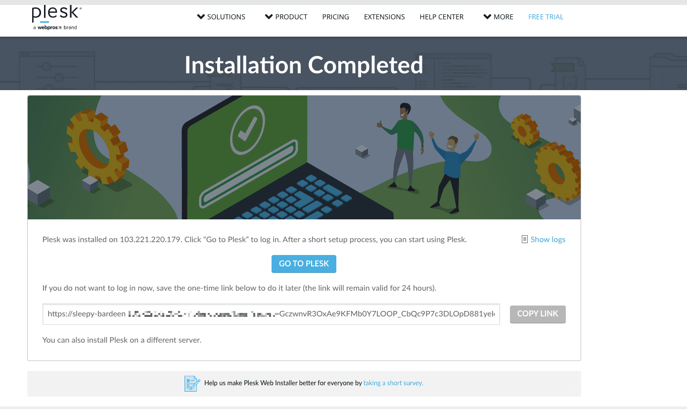 Hướng dẫn cài đặt Plesk trên AlamaLinux - AZDIGI Blog