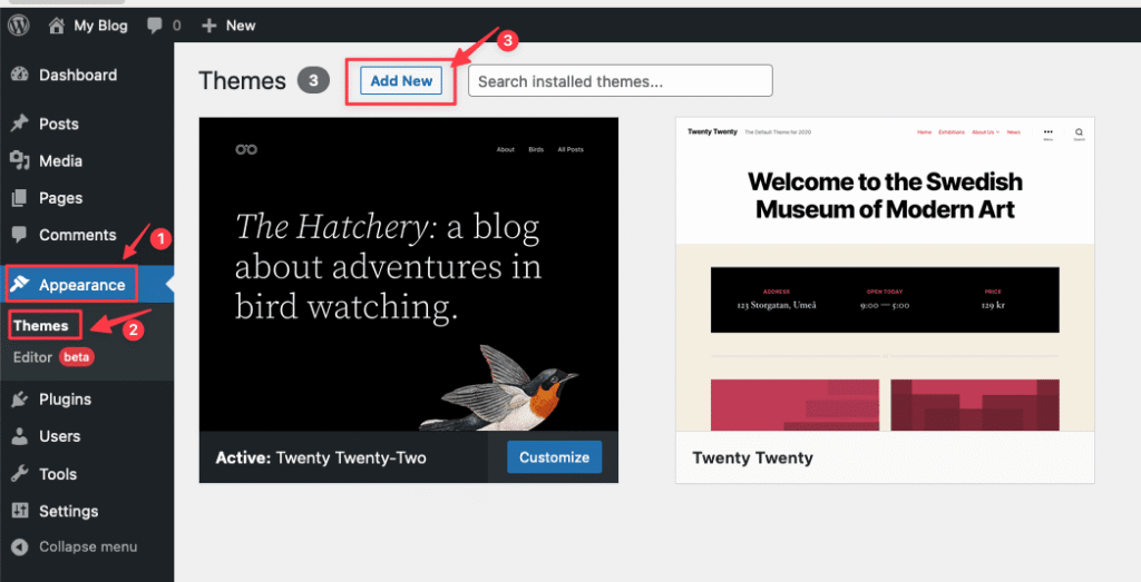 Install and set up the WordPress website - AZDIGI Blog