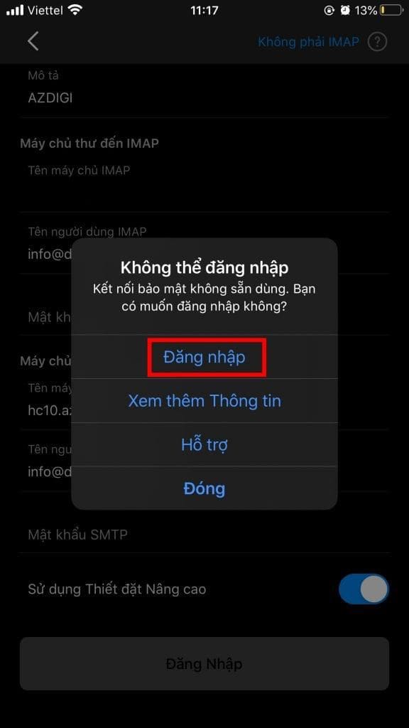 Pro Mail Hosting: How to login mail on Outlook IOS - AZDIGI Blog