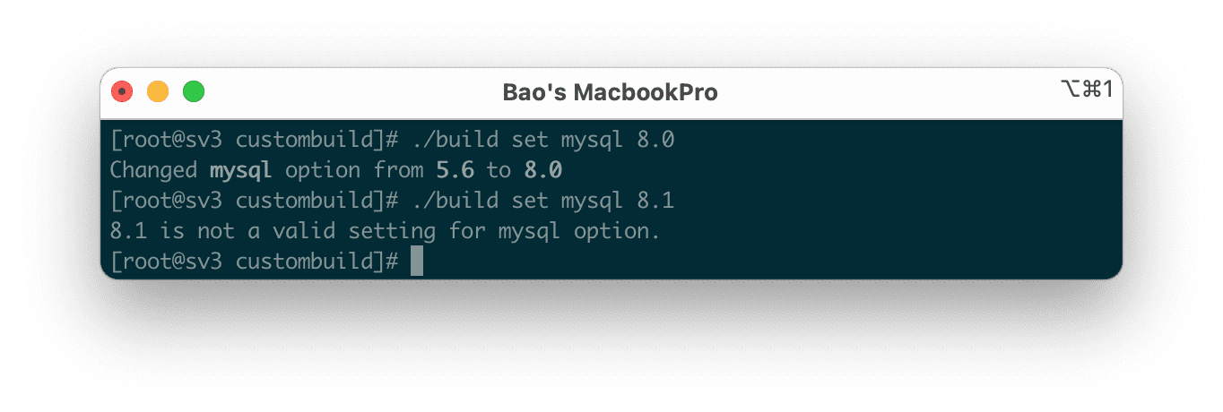 How to upgrade MySQL on DirectAdmin with CustomBuild 2.0 with 3 steps