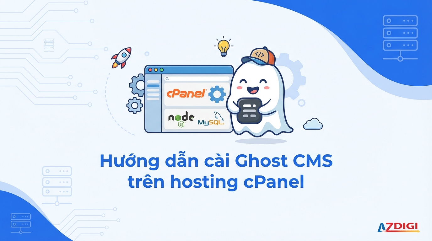 Hướng dẫn cài Ghost CMS trên hosting cPanel - AZDIGI Blog