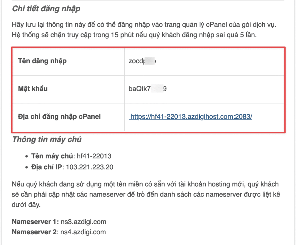 How to login to Hosting cPanel - AZDIGI Blog