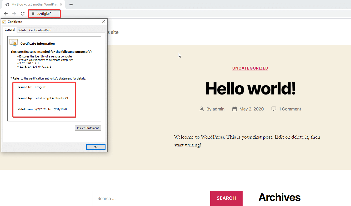 Install Free SSL on CyberPanel - AZDIGI Blog