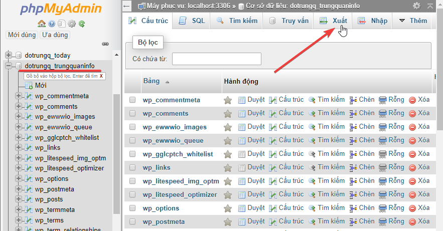 How to Import/Export database on phpMyAdmin - AZDIGI Blog