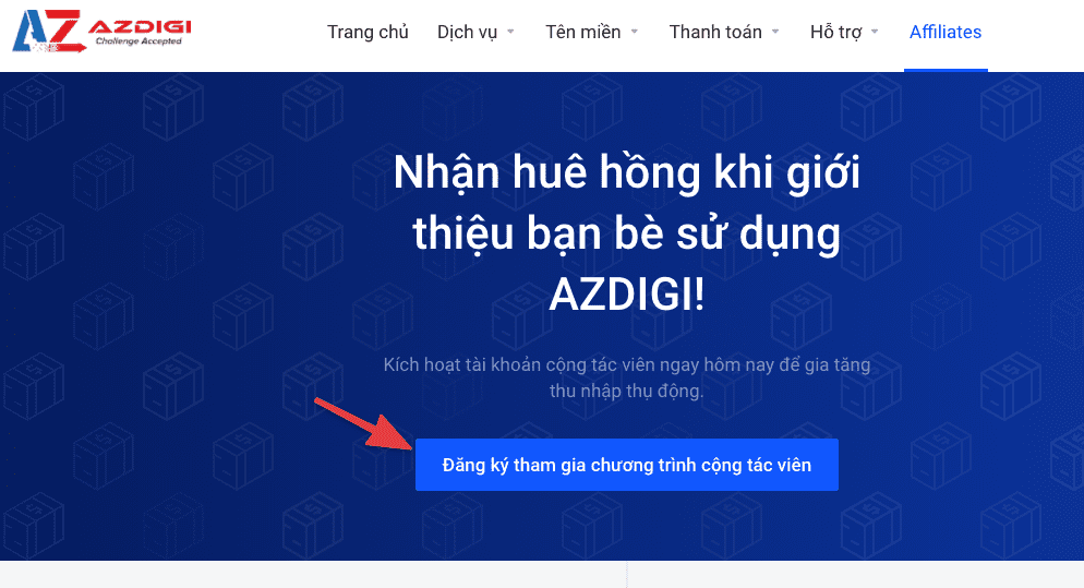 How to register an Affiliate account at AZDIGI