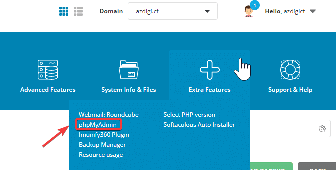 How to create and import Database on SEO Hosting - AZDIGI Blog