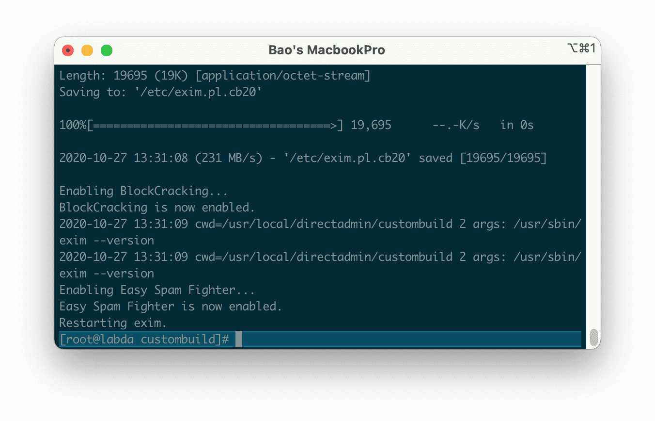 Disable mysql-bin on DirectAdmin with 2 steps