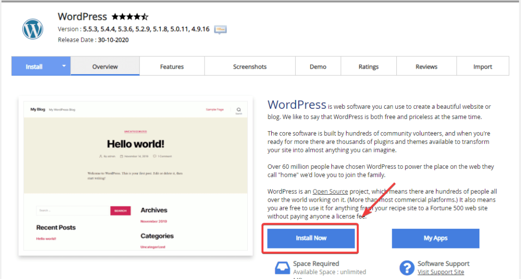Install WordPress with Softaculous on CentOS Web Panel (CWP) with 3 steps