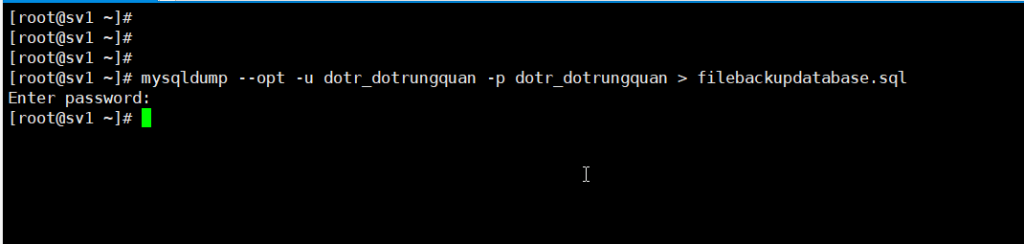 Command to backup/import MySQL database on Linux server - AZDIGI Blog