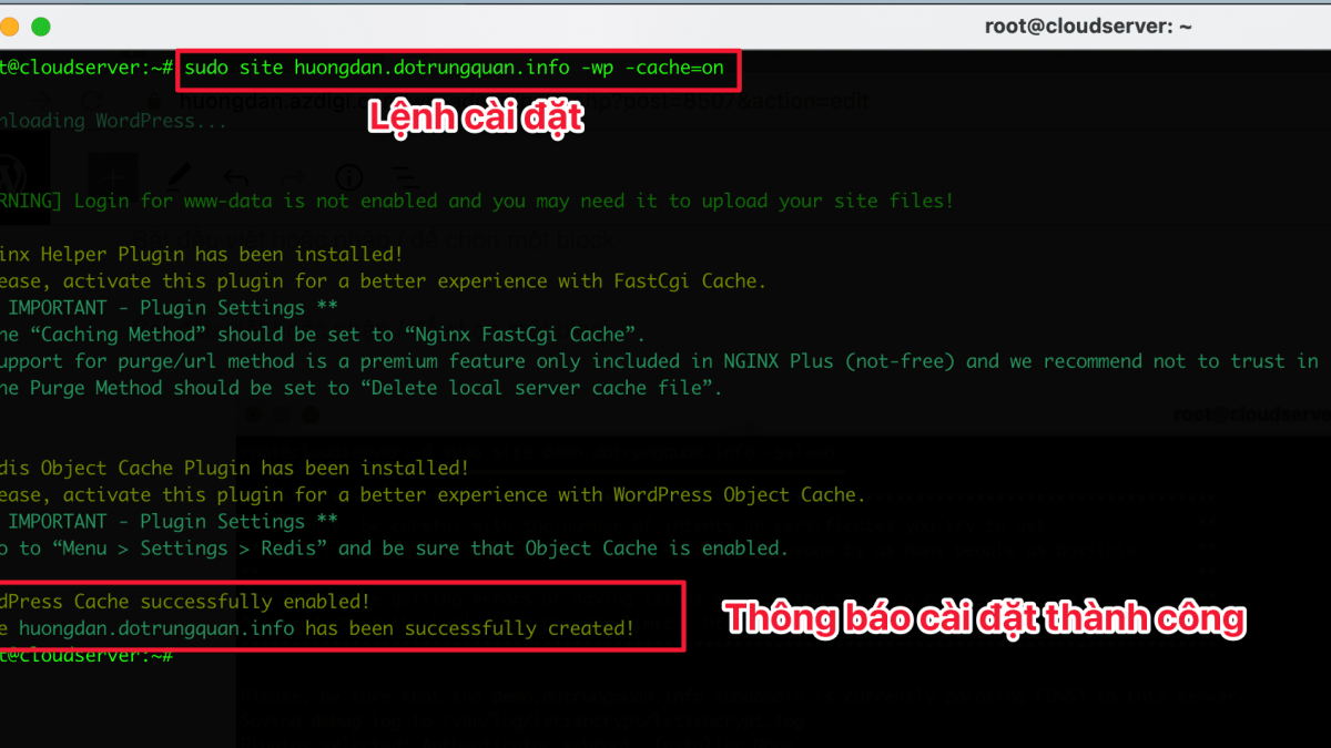 How to install WordPress on Webinoly - AZDIGI Blog
