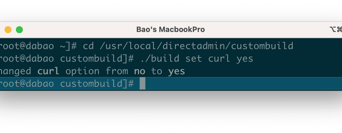 Enable cURL on DirectAdmin - AZDIGI Blog