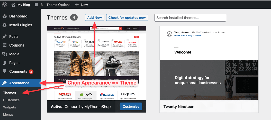 How to install and import Demo Theme MyThemeShop - AZDIGI Blog
