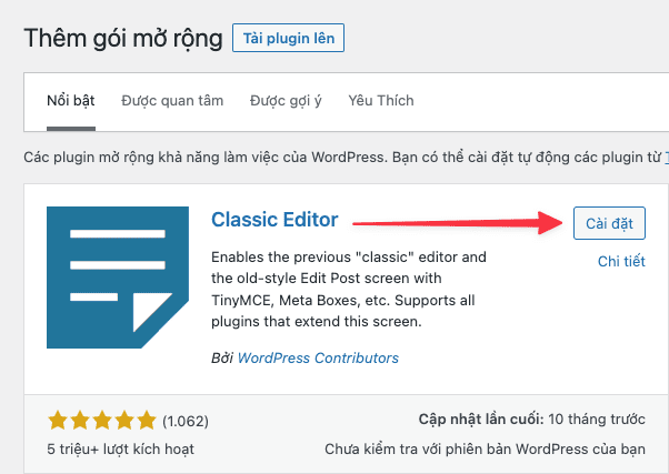 Using Classic Editor on WordPress 5.0 - AZDIGI Blog