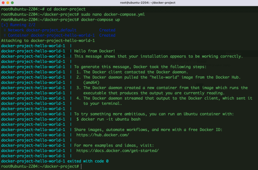 Cài đặt và sử dụng Docker Compose Ubuntu 22.04 - AZDIGI Blog