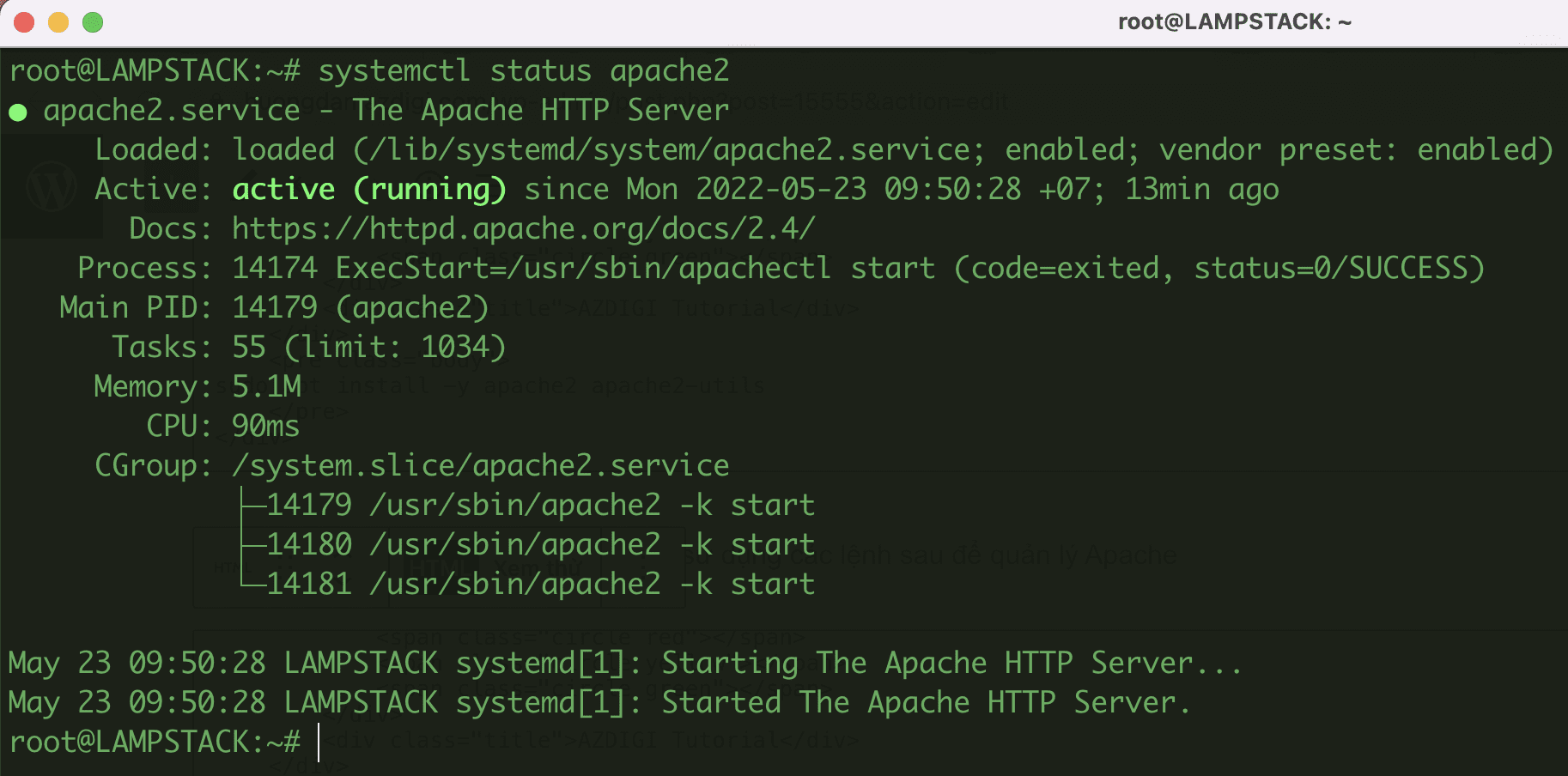 How to install LAMP Stack on Ubuntu 22.04 - AZDIGI Blog
